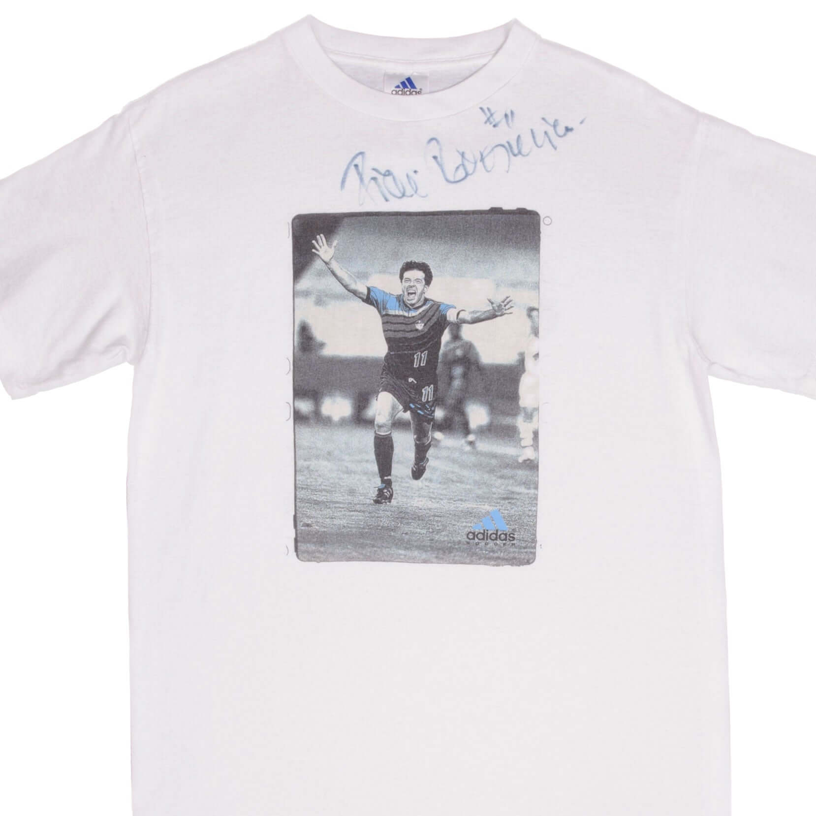 VINTAGE ADIDAS SOCCER KANSAS CITY WIZARDS PREKI TEE SHIRT 1990S SMALL