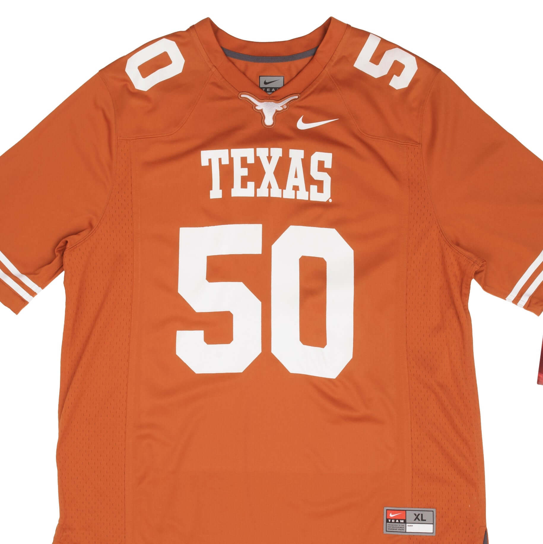 VINTAGE NFL NCAA TEXAS LONGHORNS ROTHANS #50 NIKE JERSEY SIZE XL DEADS ...