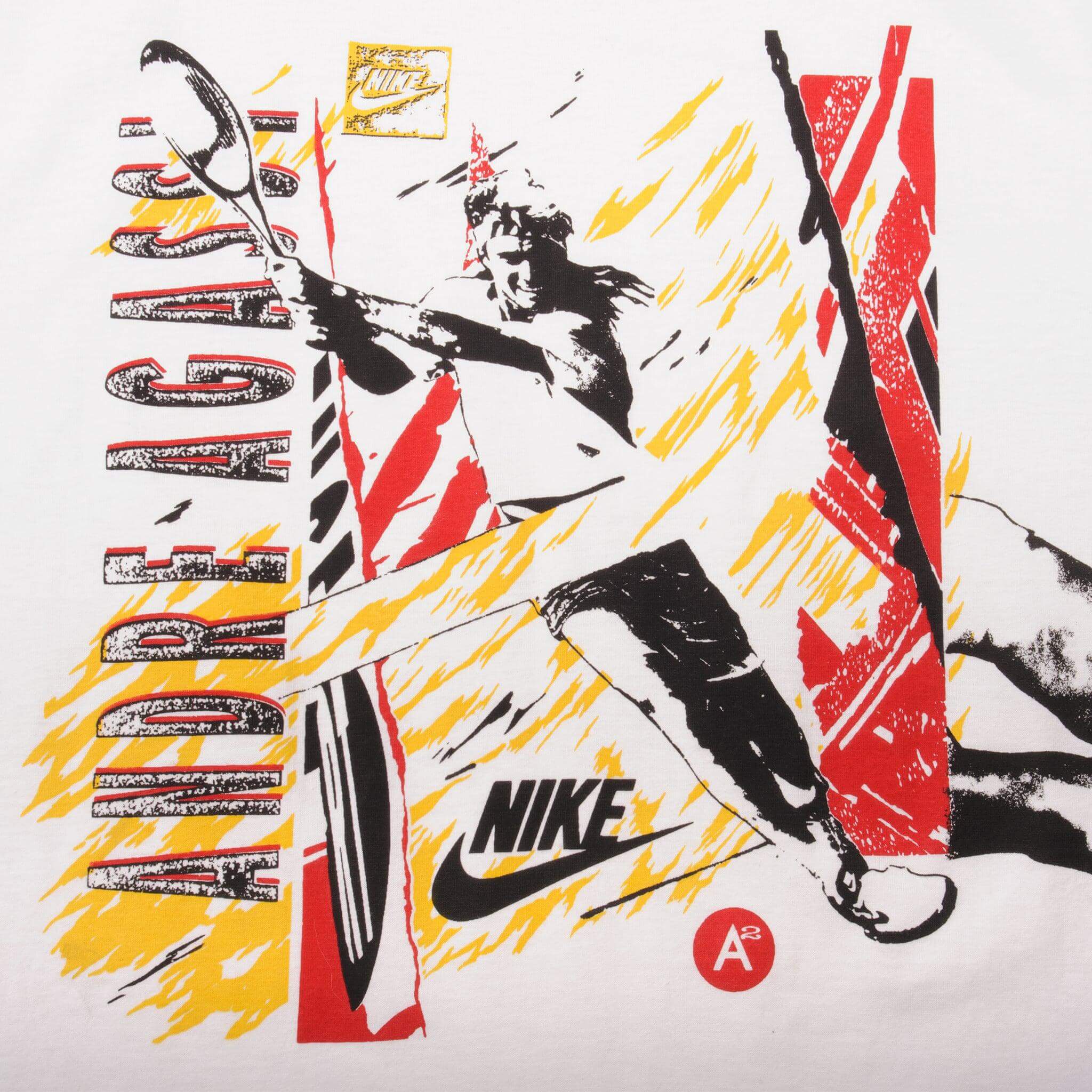 VINTAGE NIKE ANDRE AGASSI TEE SHIRT 1987-1994 SIZE MEDIUM YOUTH XLB ...