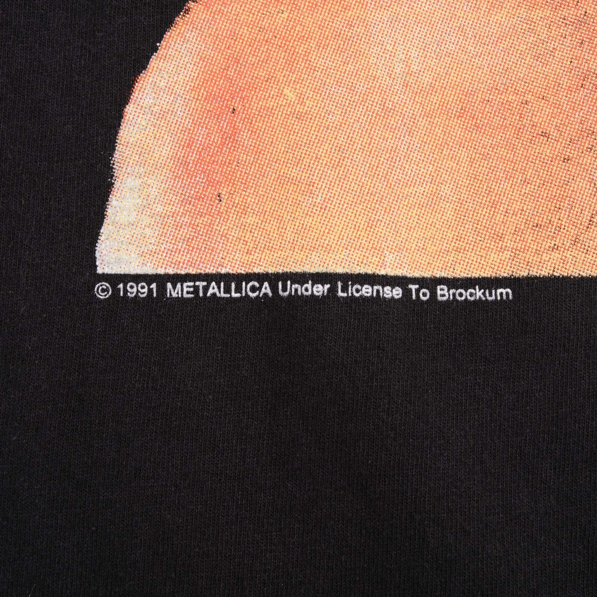 BOOTLEG TEE SHIRT METALLICA OFF TO NEVER NEVER LAND 1991 SIZE LARGE MA ...