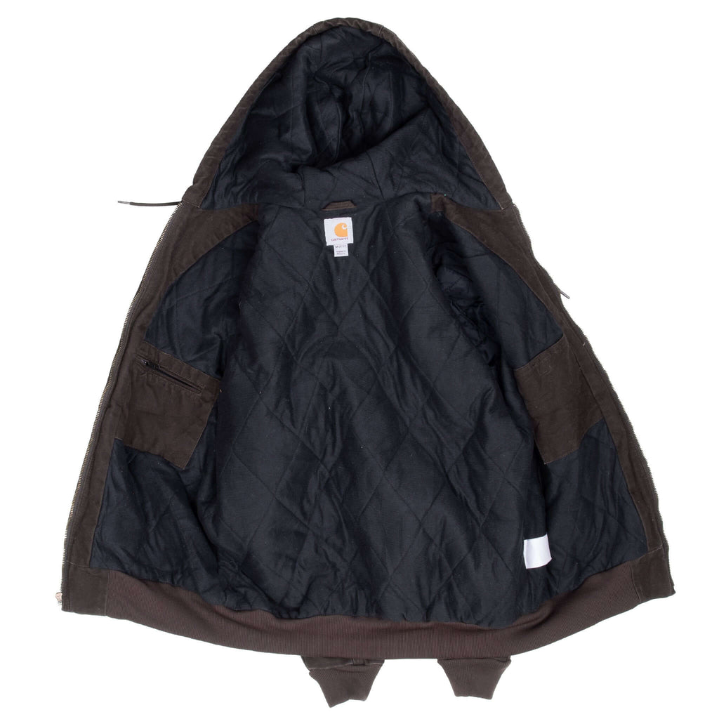 VINTAGE CARHARTT DARK BROWN WJ130DKB ACTIVE JACKET WOMAN MEDIUM ...