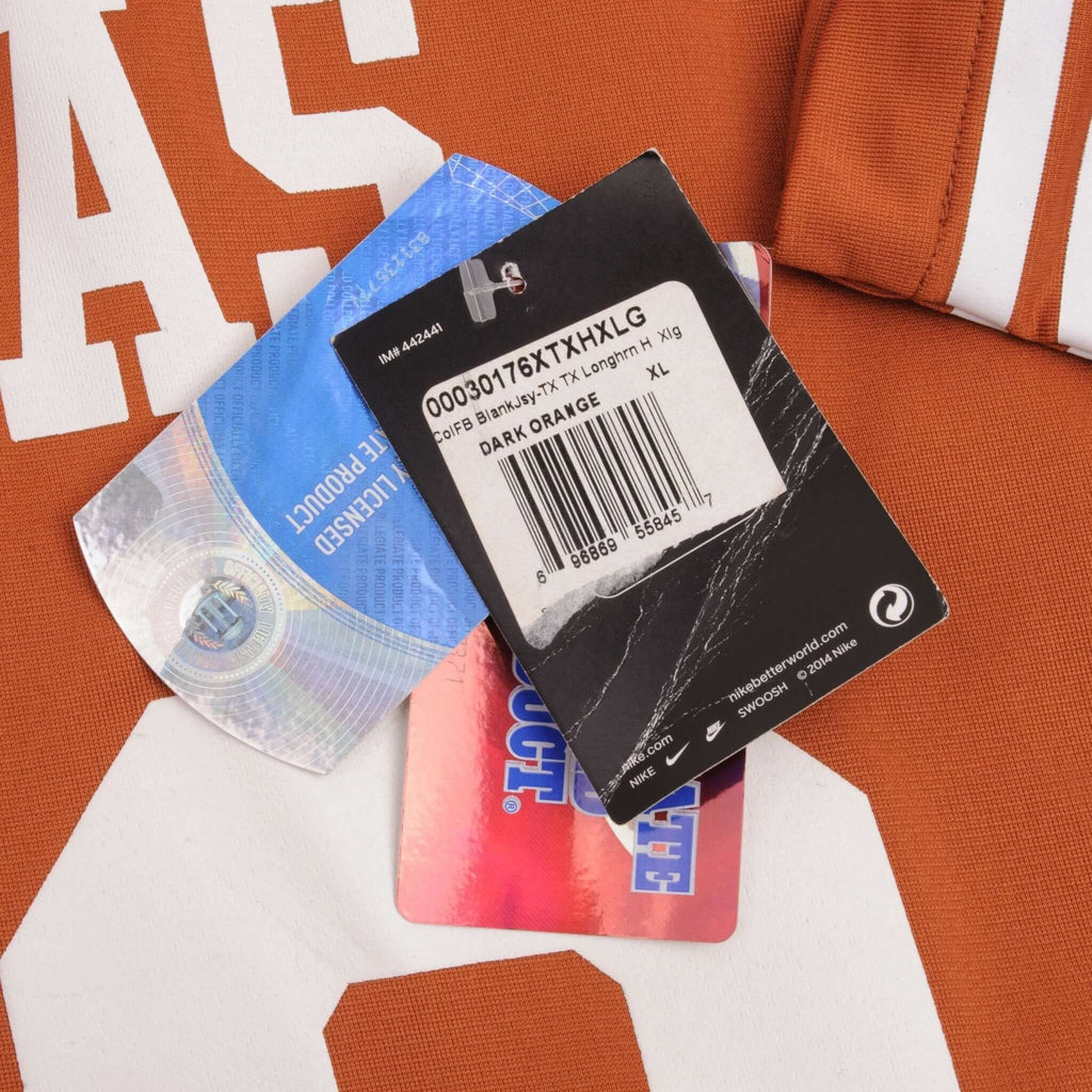 VINTAGE NFL NCAA TEXAS LONGHORNS ROTHANS #50 NIKE JERSEY SIZE XL DEADS ...