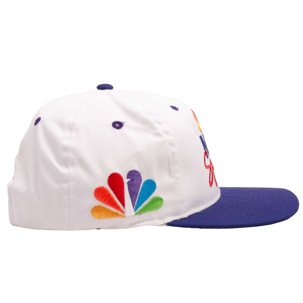 VINTAGE NBC SPORTS 1990S WHITE SNAP BACK CAP – Vintage rare usa