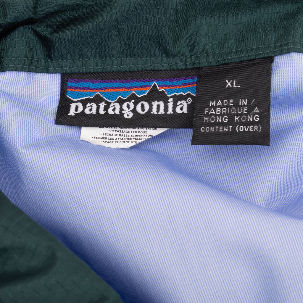 VINTAGE PATAGONIA GREEN NYLON SHELL PANTS 1990S SIZE XL – Vintage rare usa