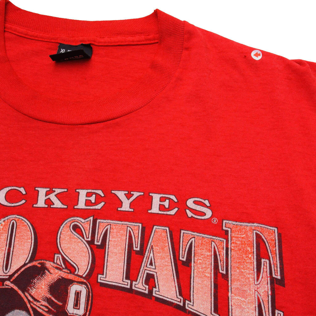 VINTAGE OHIO STATE BUCKEYES BASKETBALL TEE SHIRT 1990S SIZE LARGE MADE – Vintage rare usa