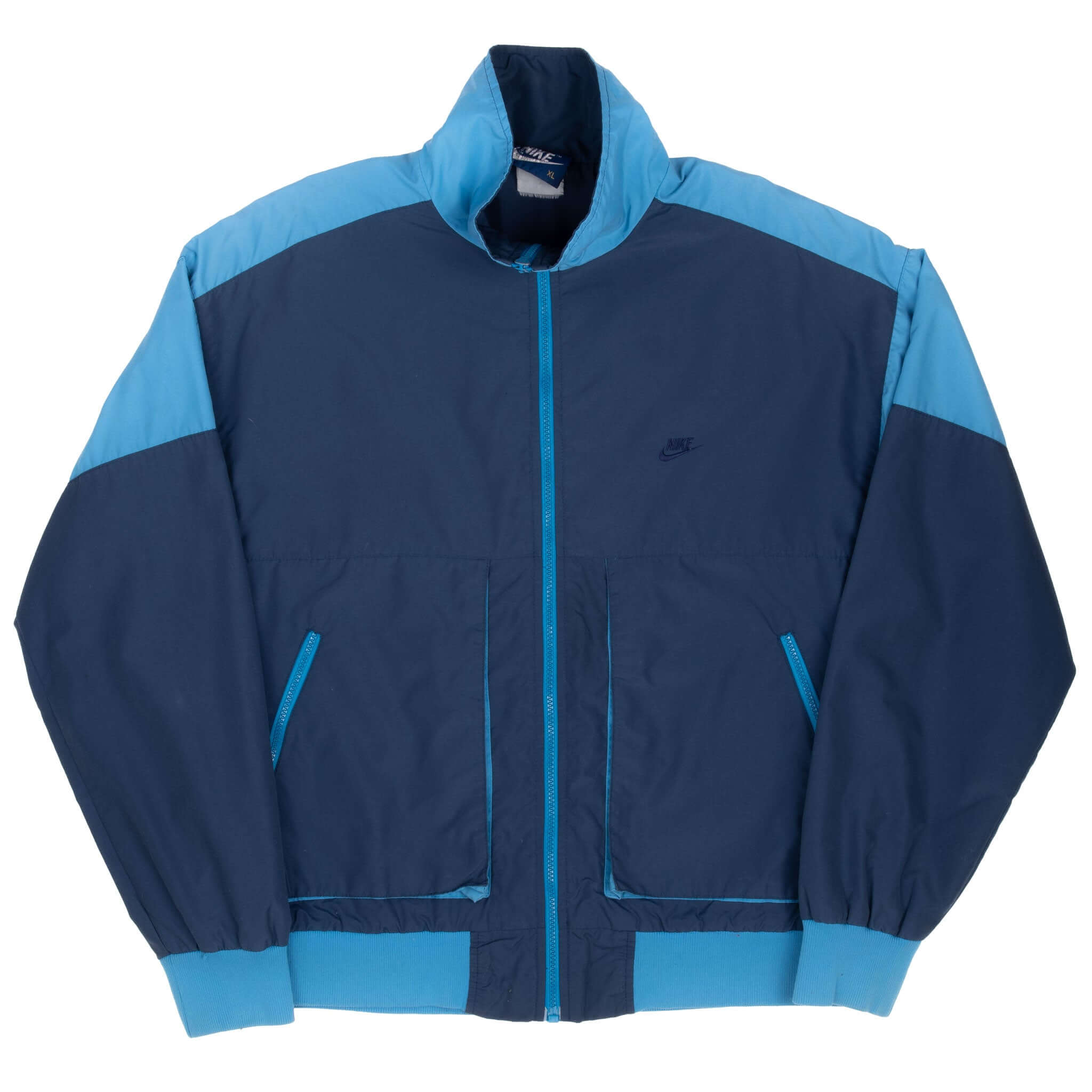 VINTAGE NIKE BLUE WINDBREAKER JACKET EARLY 1980S XL – Vintage rare usa