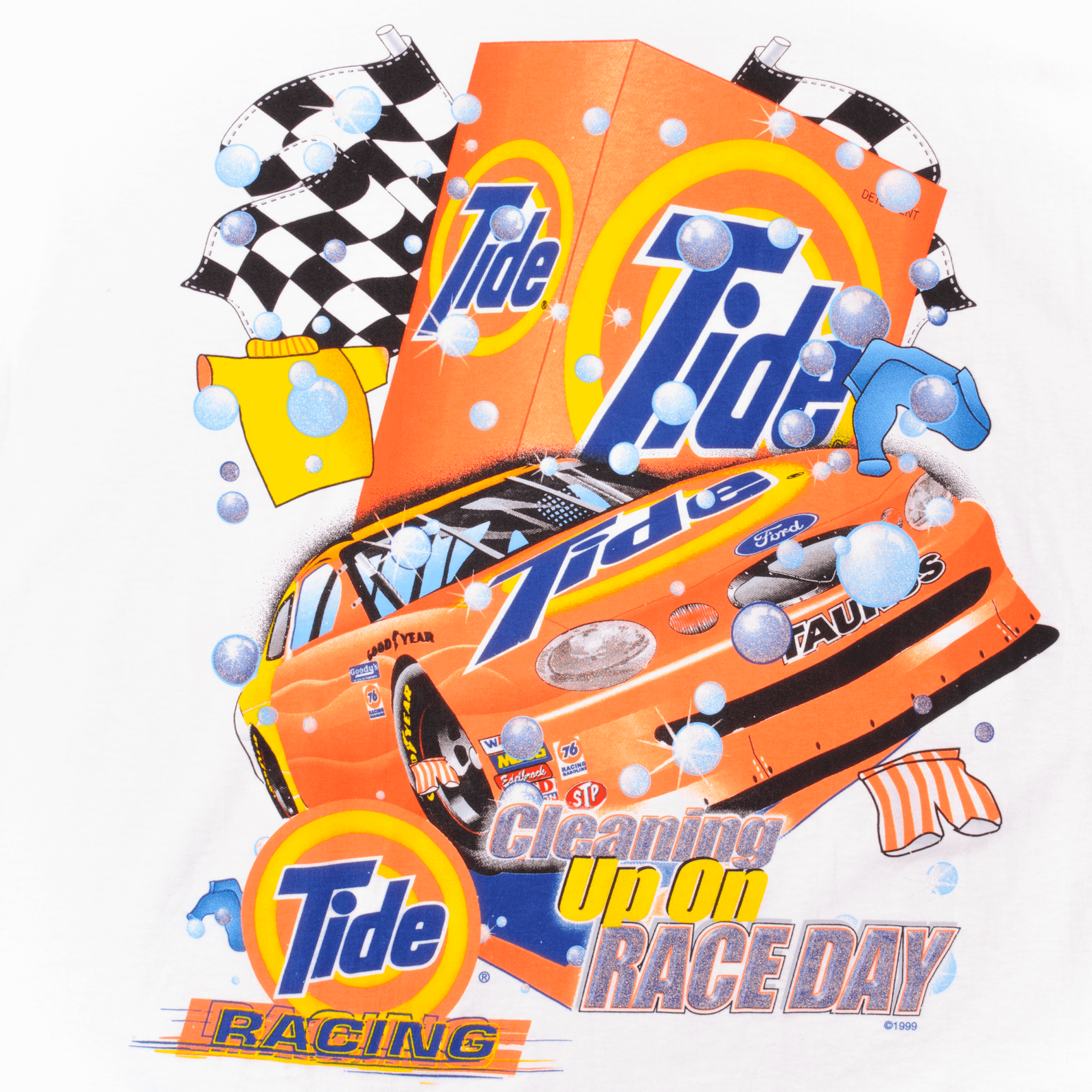 VINTAGE NASCAR TIDE RACING TEE SHIRT 1999 SIZE XL – Vintage rare usa