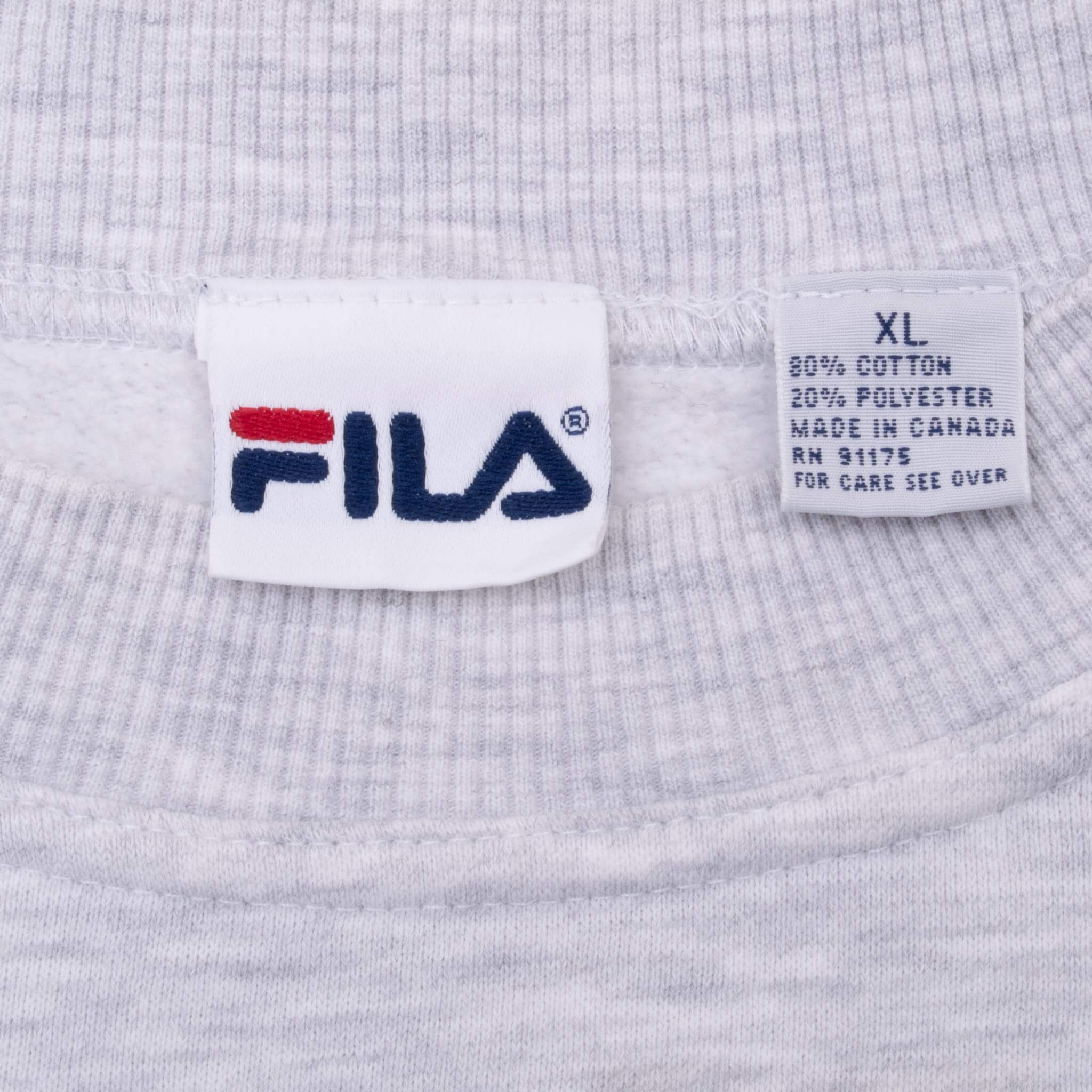 VINTAGE FILA EMBROIDERED GREY SWEATSHIRT 1990S XL – Vintage rare usa