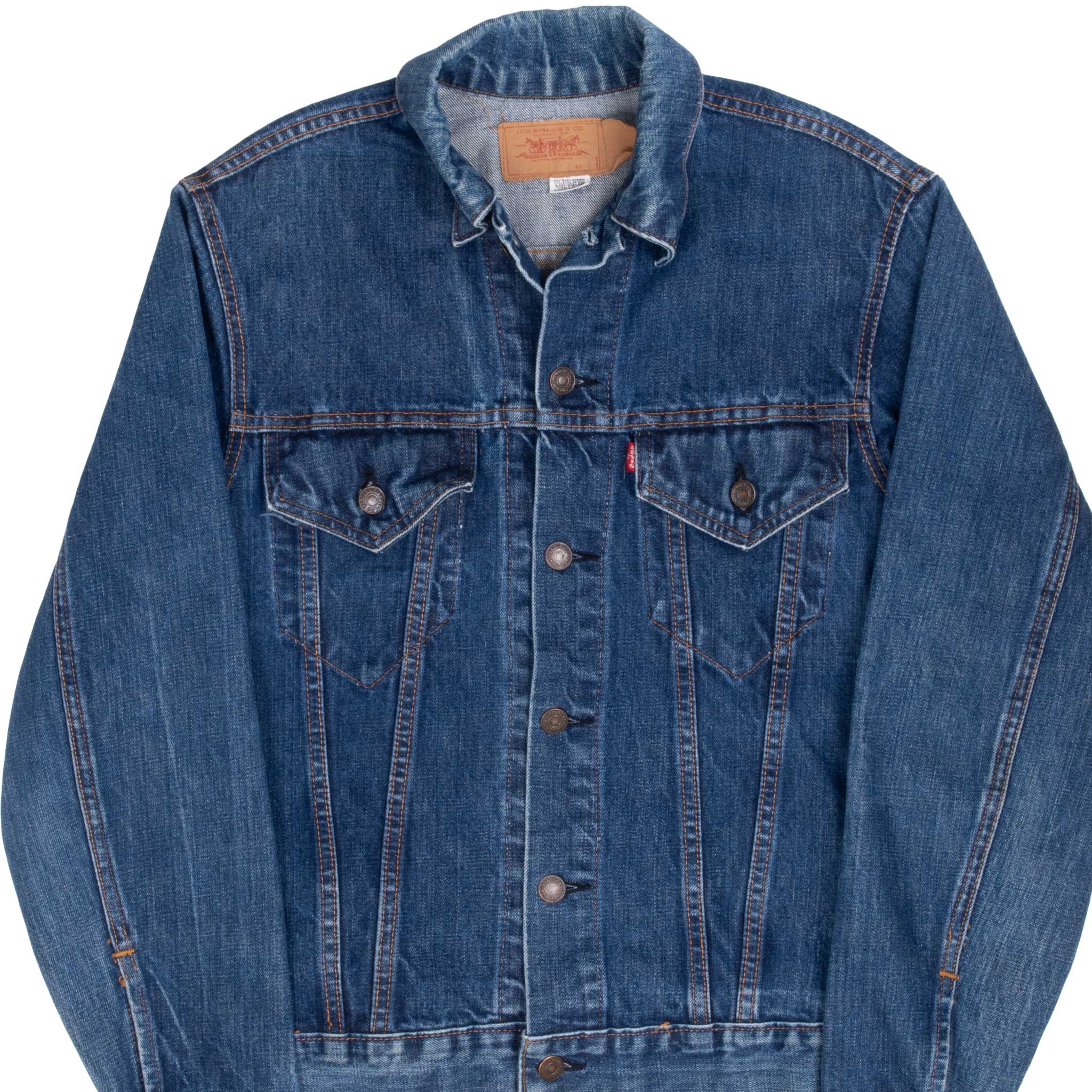 VINTAGE LEVIS TYPE 3 DENIM JACKET SINGLE STITCH SIZE 38 1970S MADE IN ...